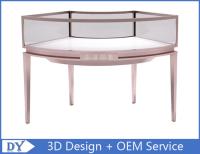 China Stainless Steel Frame Jewellery Shop Display Counters , Jewellery Showroom Furniture for sale