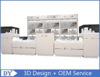 China Custom Modern Wood Glass Jewelry Store Fixtures / Jewellery Shop Decoration for sale