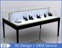 China Custom Black Metal MDF Double Side Jewellery Showcase Display for sale