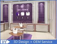 China Rose Gold Stainless Steel Showroom Display Cases / Jewellery Display Cabinets for sale