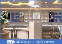 China Wooden Glass Retail Store Jewelry Display Cases With Lights / Shop Display Cabinets for sale