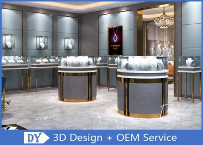 China 3D Design Store Jewelry Display Cases In Custom Size Logo / Jewellery Shop Furniture for sale