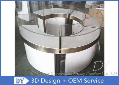 China Round Shop S / S Glass Jewelry Display Cases 1325 X 550 X 1000 MM for sale