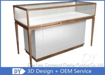 China Modern Fashion Brush Jewellery Display Counter With Led Lights for sale