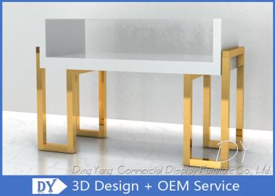 China Mirror Metal White Jewellery Showcases / Jewlery Display Cases for sale
