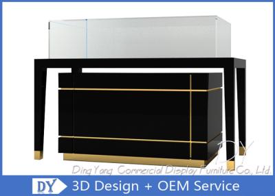 China Luxury Nice Black Jewelry Showcase Display , Jewelry Shop Counters for sale