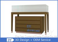 China Wood Jewelry Store Pedestal Showcase / Jewelry Counter Fixture for sale