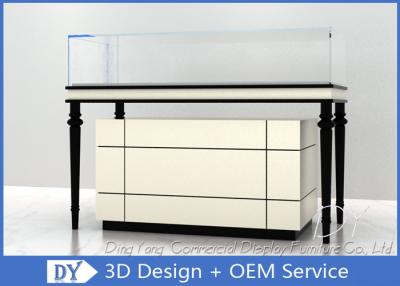 China Wooden + Glass Jewelry Showcase Display , Jewellery Showroom Furniture for sale
