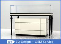 China Anti - theft Wooden Glass Jewelry Showcase Display For Shopping Mall for sale