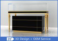 China Anti - theft Wooden Glass Jewelry Showcase Display For Shopping Mall for sale