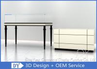 China Pretty Beige Glass Jewellery Counter / Jewellery Display Showcases for sale