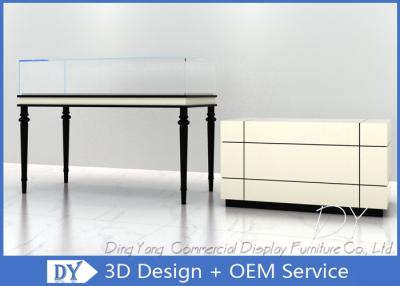 China Pretty Beige Glass Jewellery Counter / Jewellery Display Showcases for sale