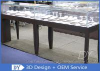 China OEM Simple inexpensive Wooden Jewellery Shop Counter Design  With Led Lights for sale