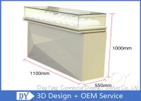 China Modern Nice Beige Glasses Jewellery Showroom Counter Designs for sale