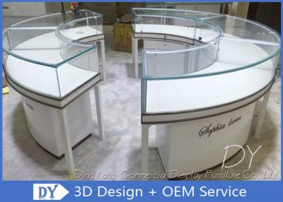 China Glass Wooden Jewellery Display Counter / Jewellery Shop Fittings for sale