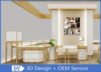 China Commercial Lockable Jewelry Glass Display Cabinet For Showroom 550 X 550 X 1300MM for sale