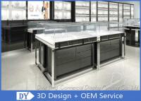China Pre - Assemble Structure Wood Jewelry Glass Display Cabinet 600 X 600 X 1300MM for sale