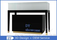 China Customizable Attractive Jewelry Showcase Display With MDF + Tempered Glass for sale
