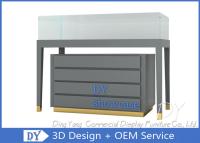 China Matte Gray Jewelry Display Counter  / Jewelry Display Showcases for sale