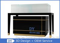 China Matte Gray Jewelry Showcase Display / Sit Down Jewelry Counter for sale