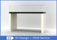 China Black Jewellers Display Case / Glass Jewellery Showcase Cabinet for sale