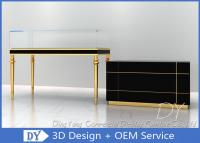 China Pretty Beige Glass Jewellery Counter / Jewellery Display Showcases for sale