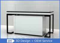 China Rose Gold Glass Jewellery Shop Display Counter / Jewelry Counter for sale