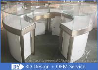 China Round Shop S / S Glass Jewelry Display Cases 1325 X 550 X 1000 MM for sale