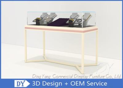 China Pre Assemble Wood Glass Jewelry Store Showcases Fixtures For Exhibition for sale