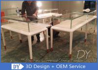 China Simple Inexpensive Jewellery Shop Display Counters With Wooden + Glass + Lights for sale