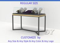 China All In One Services Inexpensive Metal Glass Jewelry Display Cases for sale