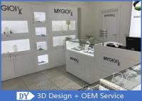 China Cutom Attractive Jewelry Wall Display Cases / Retail Jewellery Display Cabinet for sale
