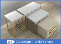 China Hypermarket Stainless Steel Jewelry Display Table Without Glass 3 Years Warranty for sale