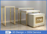 China Luxury Jewelry Showcase Display , Melamine Laminated Or Painting Metal Jewelry Table for sale