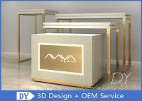 China Easy Install Jewelry Showcase Display , MDF Wooden SS Jewellery Shop Display Counters for sale