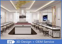 China Modern White Wood Metal Display Showcase For Jewelry Store Size 1200X550X950MM for sale