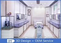 China Stain Steel MDF Store Jewelry Display Cases With Storage Cabinet for sale