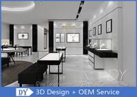 China Durable Simple Black Jewellery Shop Counter / Jewelry Showcase Furniture for sale