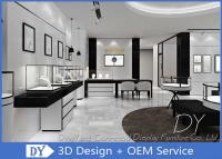 China Durable Simple Black Jewellery Shop Counter / Jewelry Showcase Furniture for sale