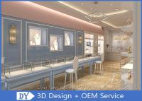 China Custom Jewelry Wall Display Cases With Wood + Glass + Lights + Lock for sale