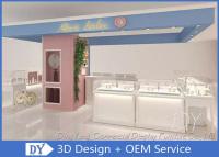 China Custom Jewelry Wall Display Cases With Wood + Glass + Lights + Lock for sale