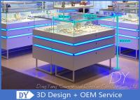 China Fashion Jewelry Showcase Display With Led Lights / Jewellery Counter Display for sale