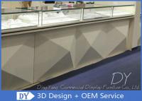 China Custom Modern Matte Beige Jewelry Store Showcases Weight Capacity 30-50kg / Layer for sale