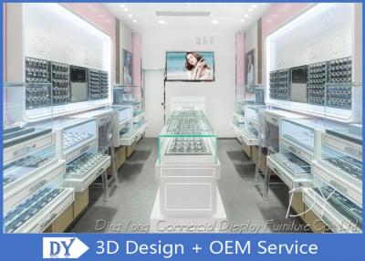 China Exquisite Store Jewelry Display Cases Non - Toxic Wood Veneer With Lacquer Finish for sale