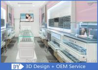 China Creative Jewelry Store Showcases With MDF + Glass + LED + Lock / Jewellery Shop Furniture for sale