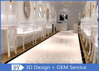 China European Style Fully White Jewelry Store Showcase / Jewellery Display Cabinet for sale
