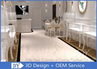 China European Style Fully White Jewelry Store Showcase / Jewellery Display Cabinet for sale