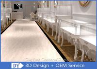 China European Style Fully White Jewelry Store Showcase / Jewellery Display Cabinet for sale