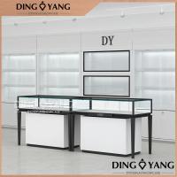 China OEM Reliable Stain Steel Combine Wooden Jewelry Showcase , Retail Jewelry Display Cases for sale