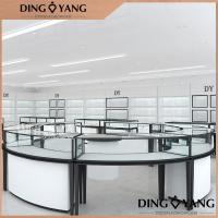 China OEM Reliable Stain Steel Combine Wooden Jewelry Showcase , Retail Jewelry Display Cases for sale